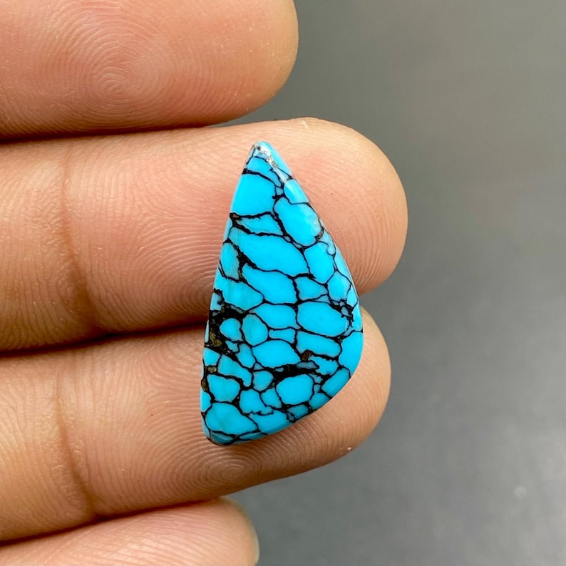 Blue Mohave Copper Turquoise Cabochon, Arizona Mohave Turquoise ...