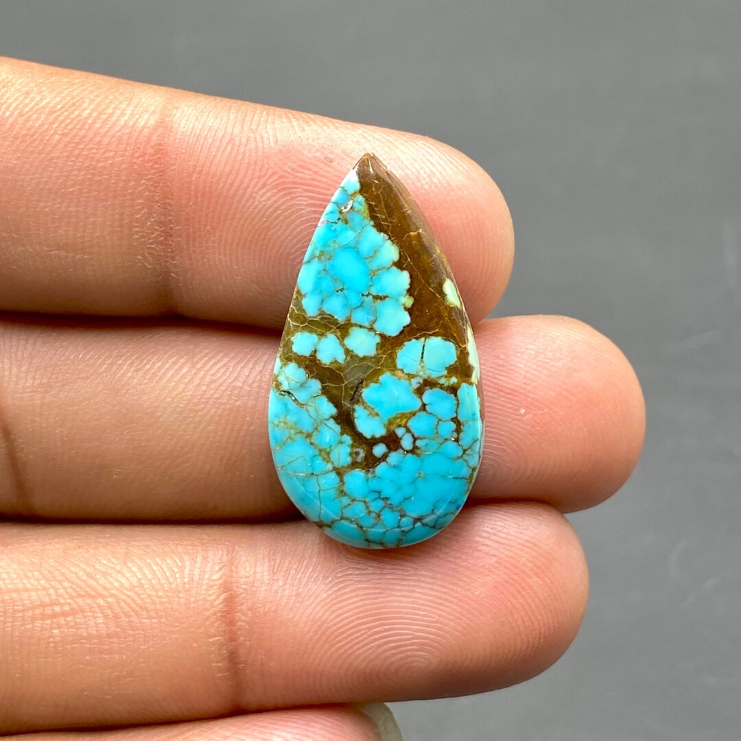 100% Natural Number Eight Turquoise Cabochon, Nevada Number 8 Turquoise ...