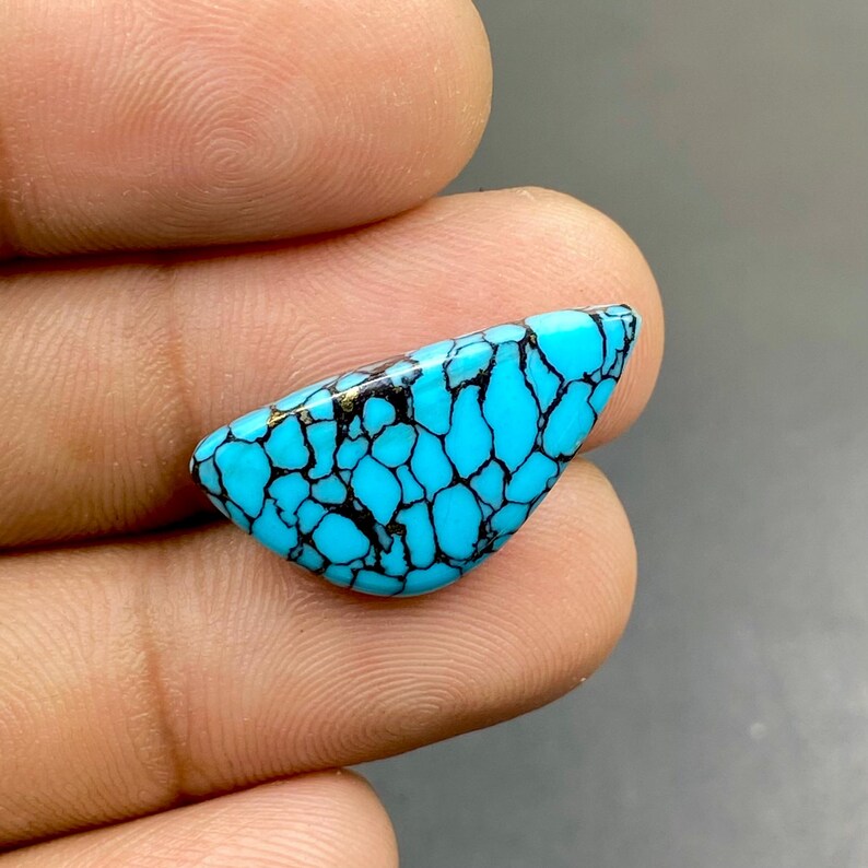Blue Mohave Copper Turquoise Cabochon, Arizona Mohave Turquoise ...