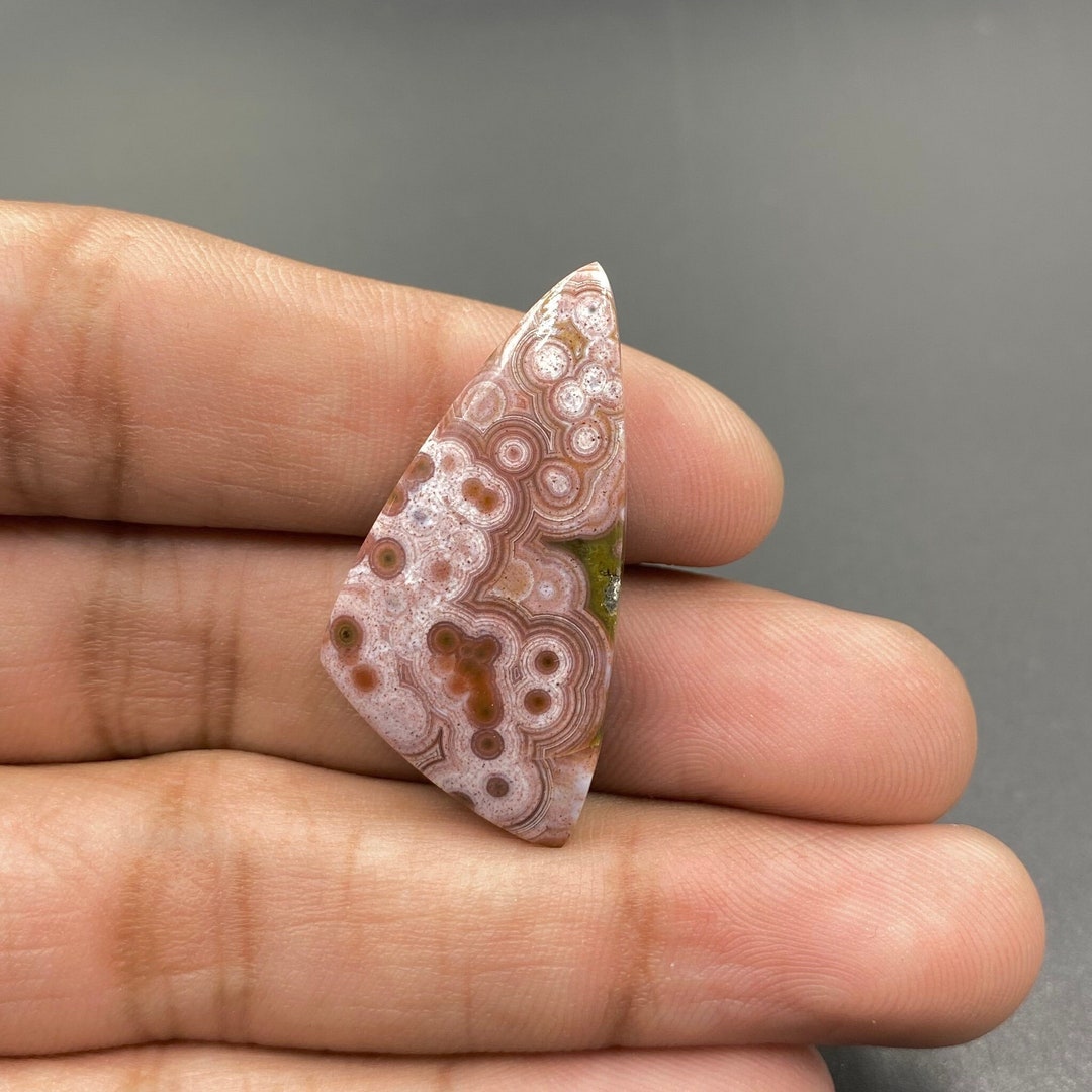 100% Natural Ocean Jasper Cabochon, Ocean Jasper Gemstone, Triangle ...