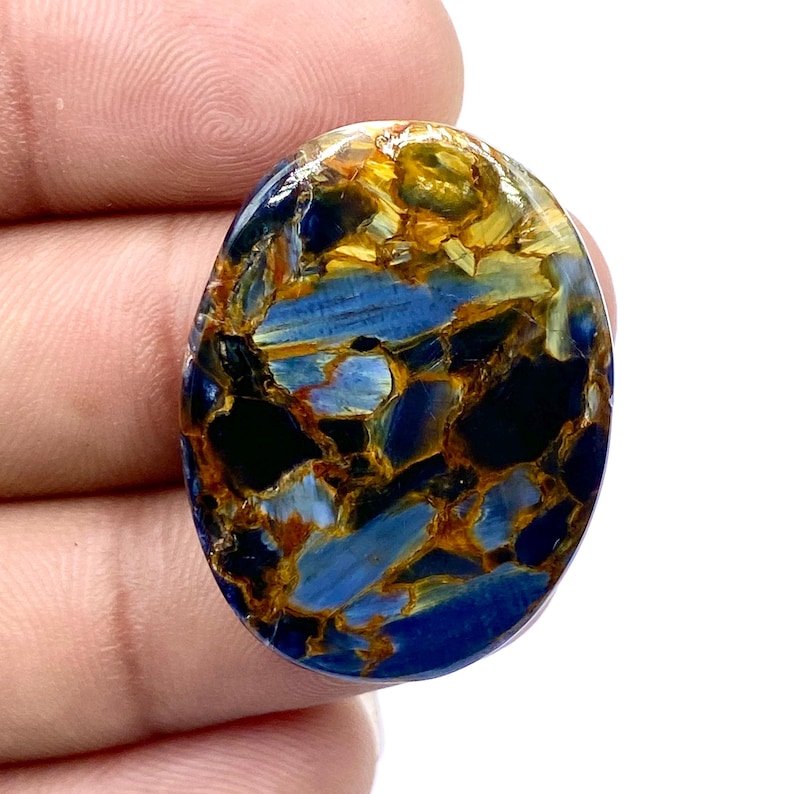 High Quality Pitersite Cabochon, Multi Fire Pietersite Gemstone, Oval ...
