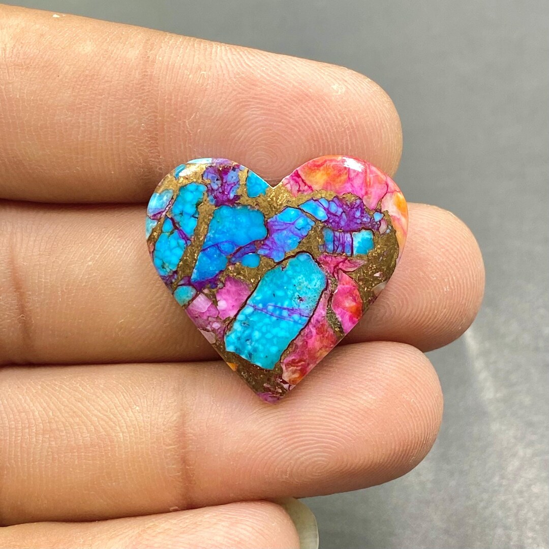 Pink Spiny Oyster Turquoise Cabochon, Arizona Spiny Oyster Turquoise ...