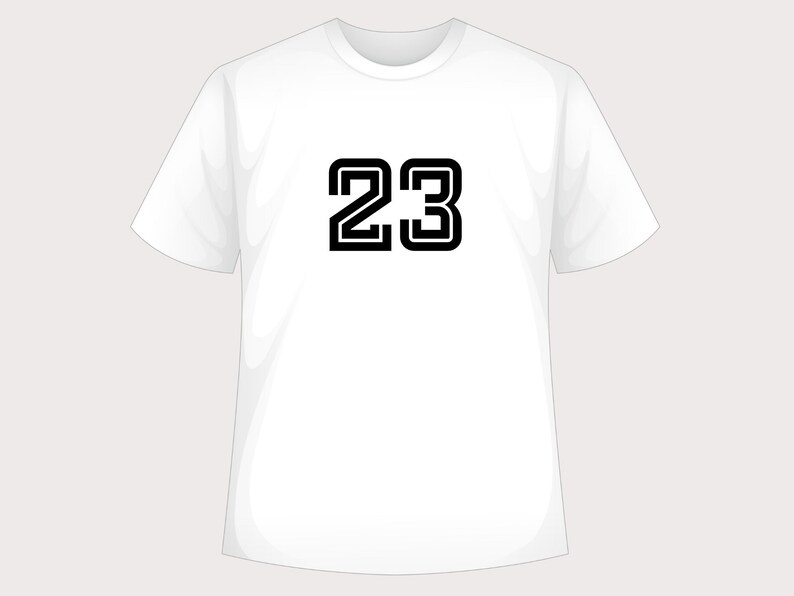 Sport Jersey Numbers SVG, Digital Numbers SVG, Birthday Numbers PNG ...