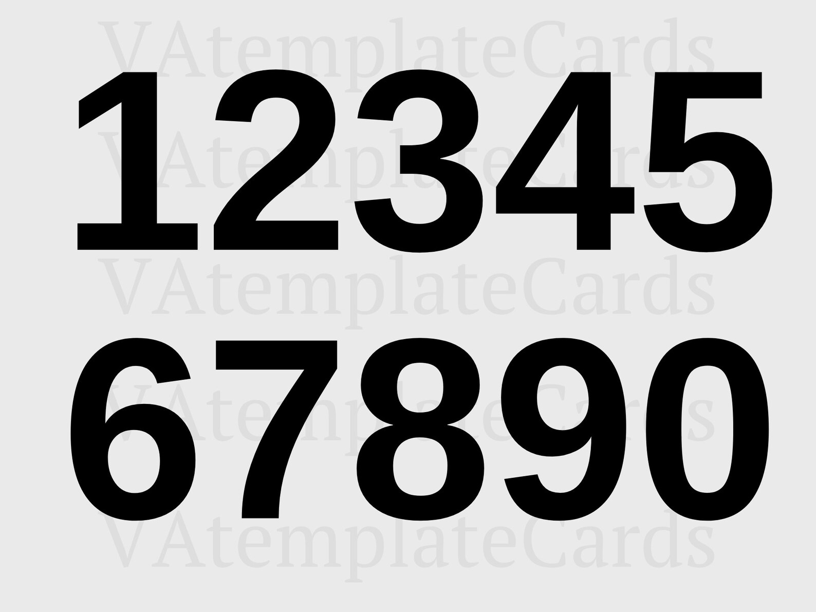 Sports Numbers Jersey SVG, Black Plain Numbers PNG, Birthday Numbers ...