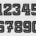 Sport Jersey Numbers SVG, Digital Numbers SVG, Birthday Numbers PNG ...