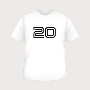 Digital Numbers SVG, Sport Jersey Numbers SVG, Birthday Numbers ...