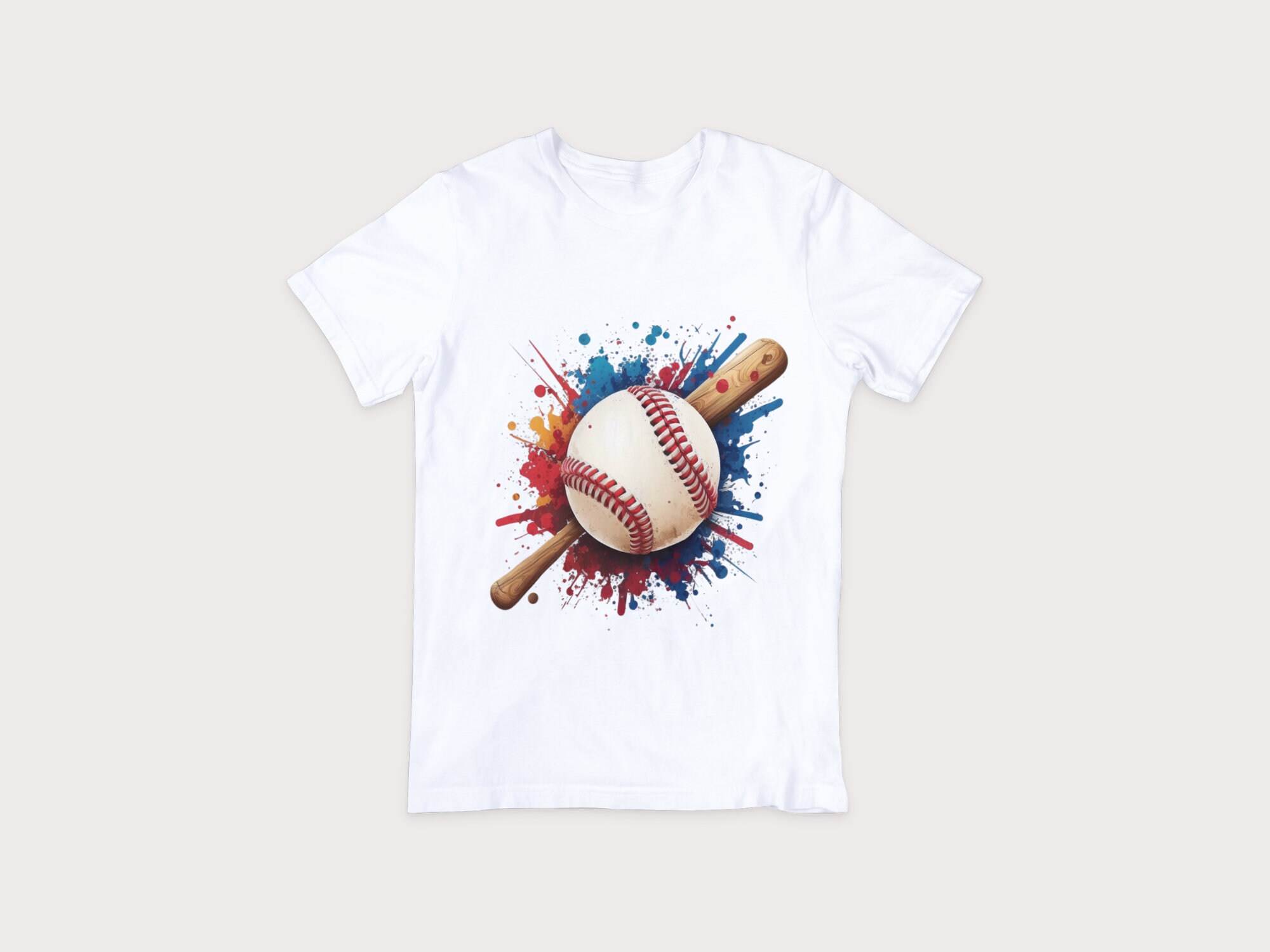 Baseball Ball & Bat PNG: Sublimation Design (digital Download) - Etsy