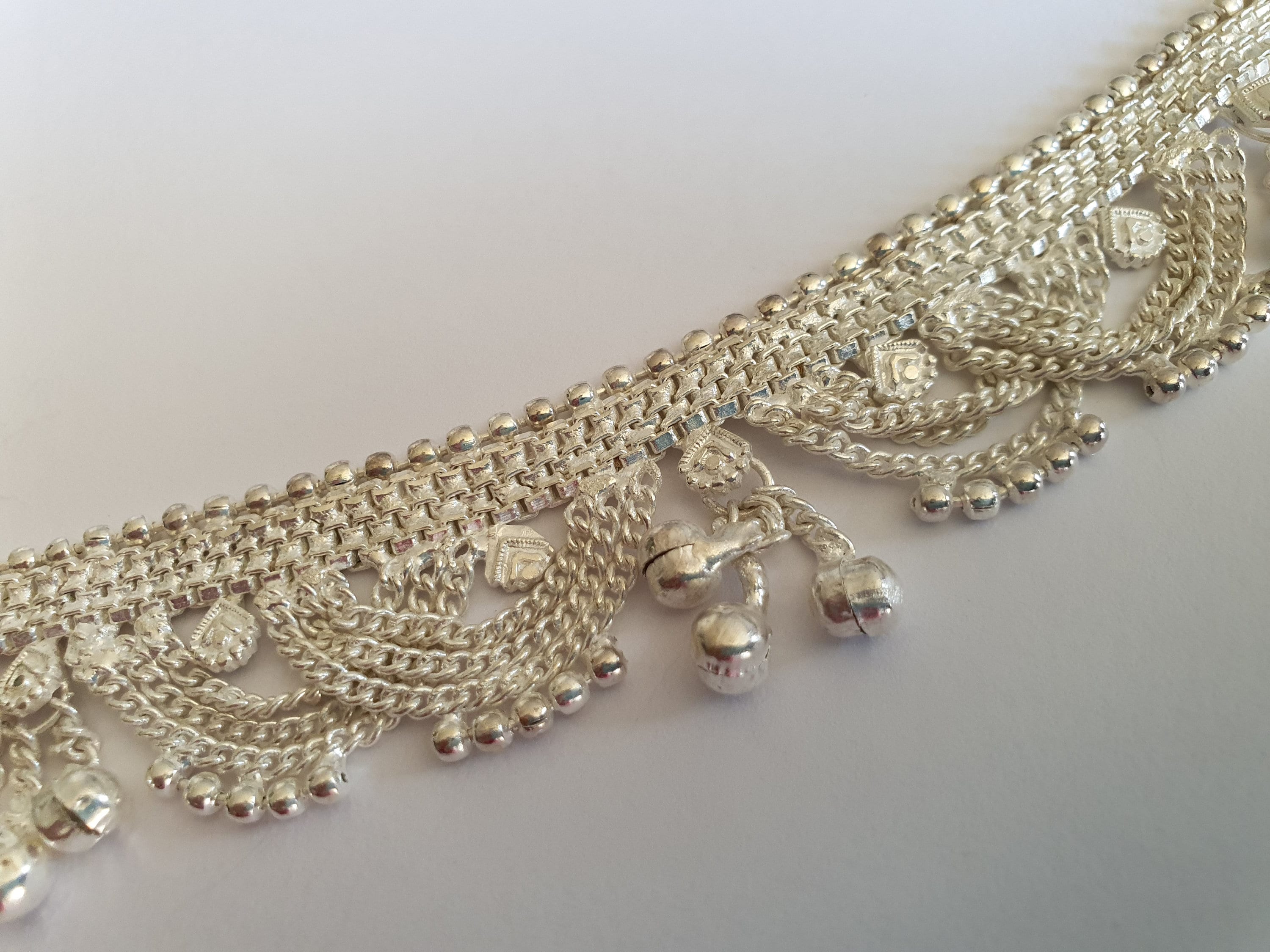 Silver Bell Indian Anklets Silver Ankle Bracelet Traditional - Etsy UK