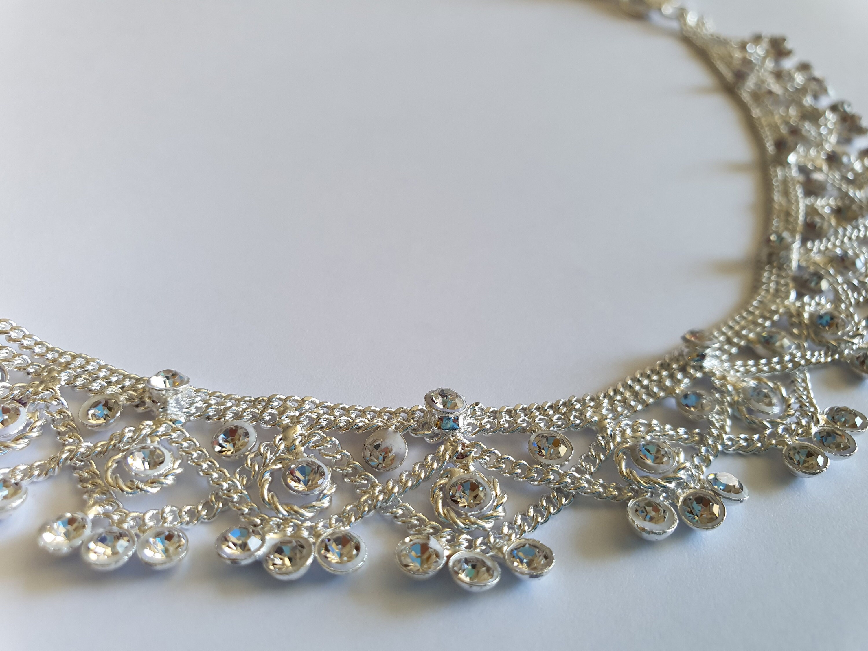 Diamond Silver Anklet Indian Style Ankle Chain, Payal, Mithril, Ankle ...