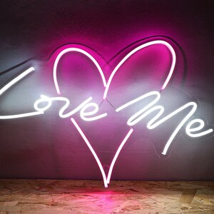 Love Me neon sign Wedding neon signs Custom neon signs Neon | Etsy