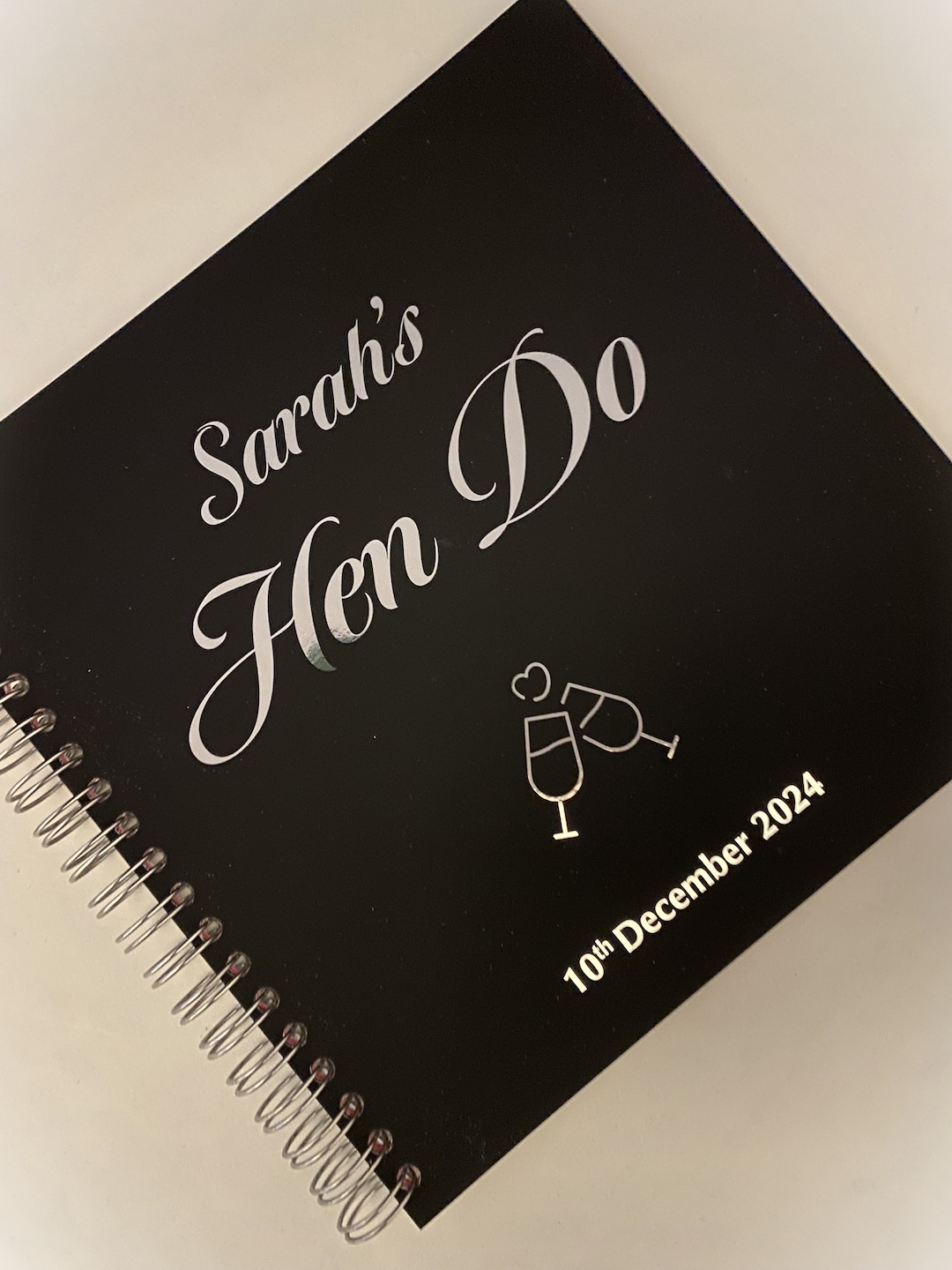 Personalised Hen Party Scrap Book Foiled, Hen Do Guest Book, Bridal ...