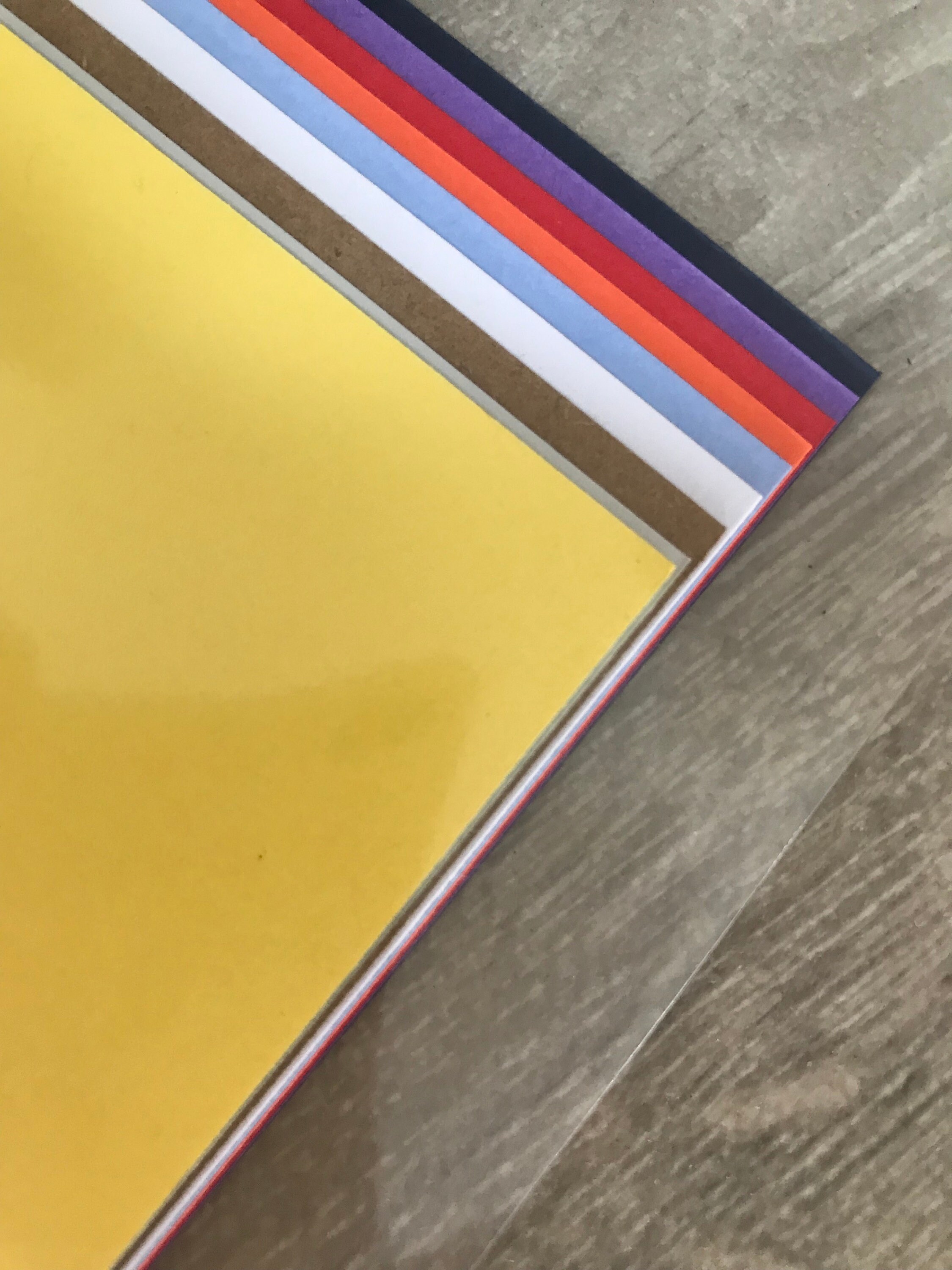 A5 Multi Coloured Card Craft Card Plain Card - Etsy.de