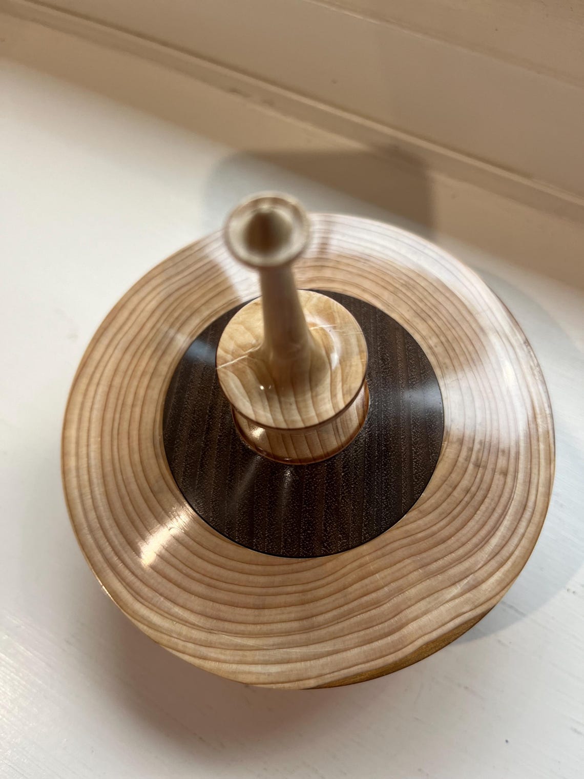 Hand Turned Wooden Lidded Pot With Finial. Sycamore Pot and Finial ...