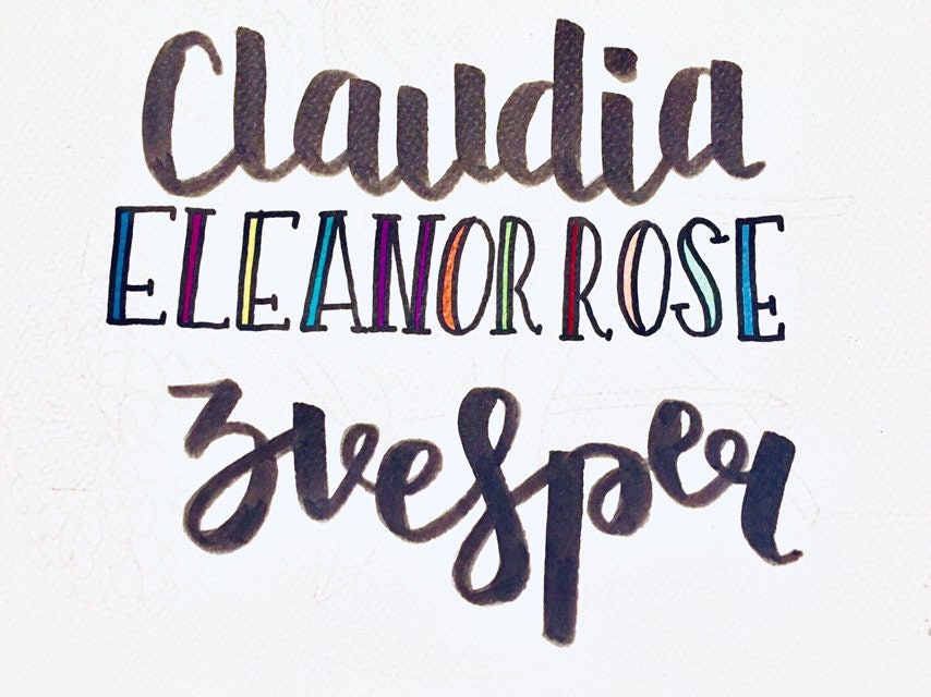 Personalised A5 Handwritten Modern Calligraphy Name - Etsy