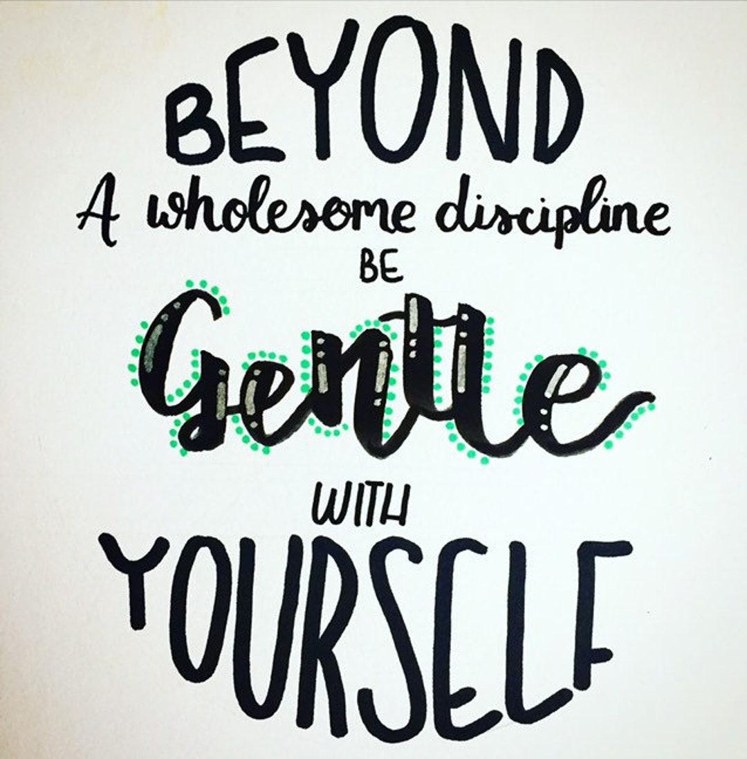 A5 Modern Calligraphy ‘beyond a Wholesome Discipline’ Desiderata - Etsy