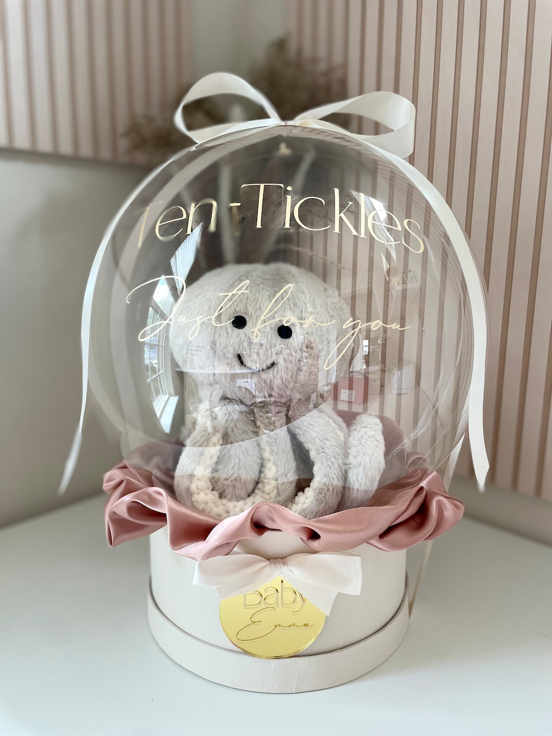 Ten Tickles Just for You Balloon , Stuffed Animal Baby Gift , Stuffed ...