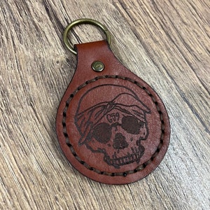 G59 Scull Keychains Are Handmade From Vegetable Tanned Genuine Leather ...