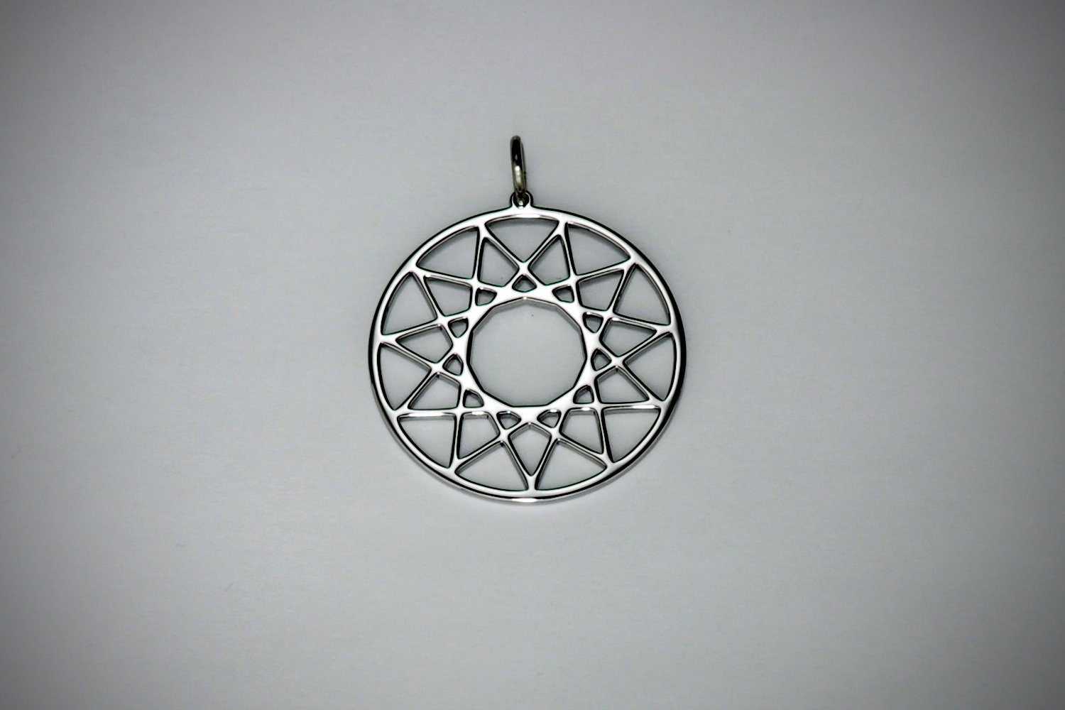 Hendecagram Necklace Stainless Steel Pendant Inverted | Etsy