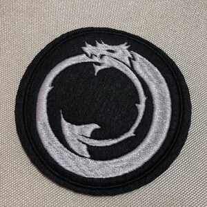 Vampire Cross Patch Embroidered Vampire Ankh Symbol Vampiric Logo ...