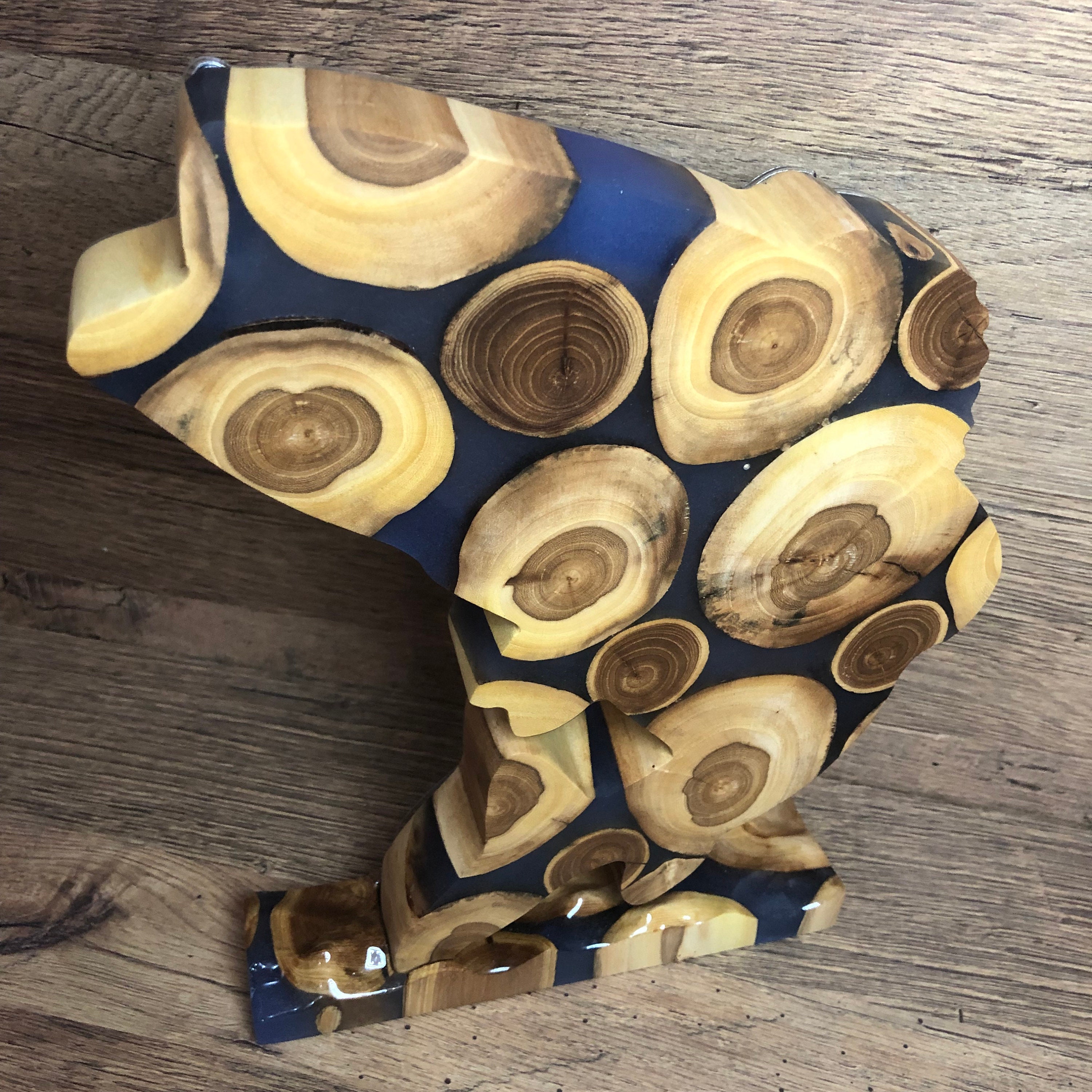 Wooden End Grain Coin Bank Fish Coin Bank Custom Piggy Bank. - Etsy