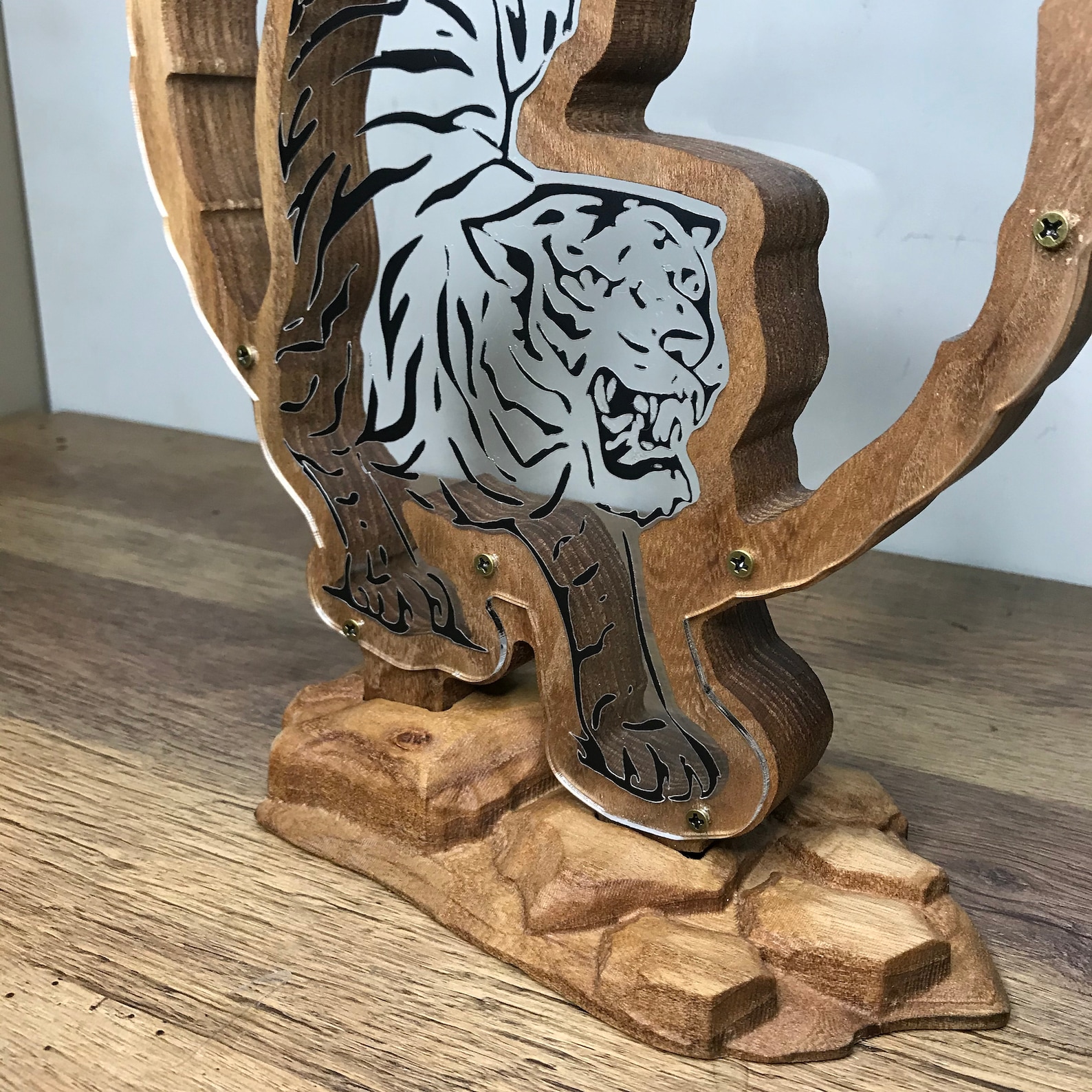 Wooden Coin Bank Tiger Coin Bank Custom Piggy Bank. Elm Wood - Etsy