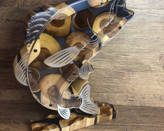 Wood Fish Bank - Etsy
