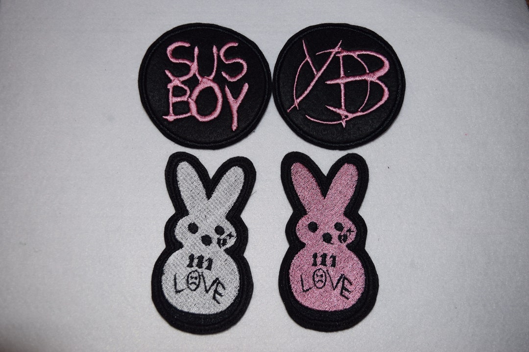 Lil Peep Embroidered Patch Hellboy Emo Rap Traplo Rose Bunny - Etsy