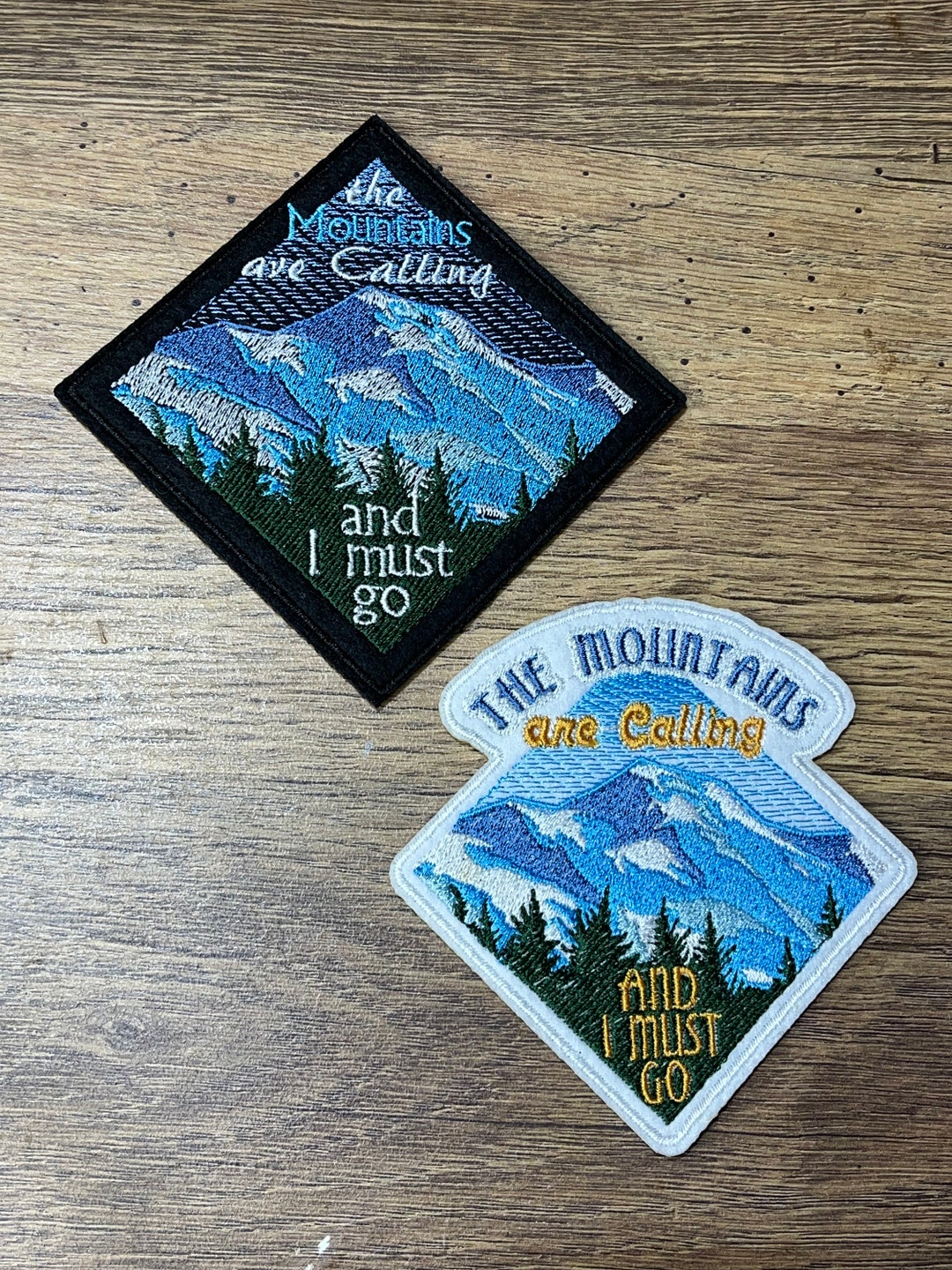 The Mountains Are Calling Patch Embroidered. - Etsy