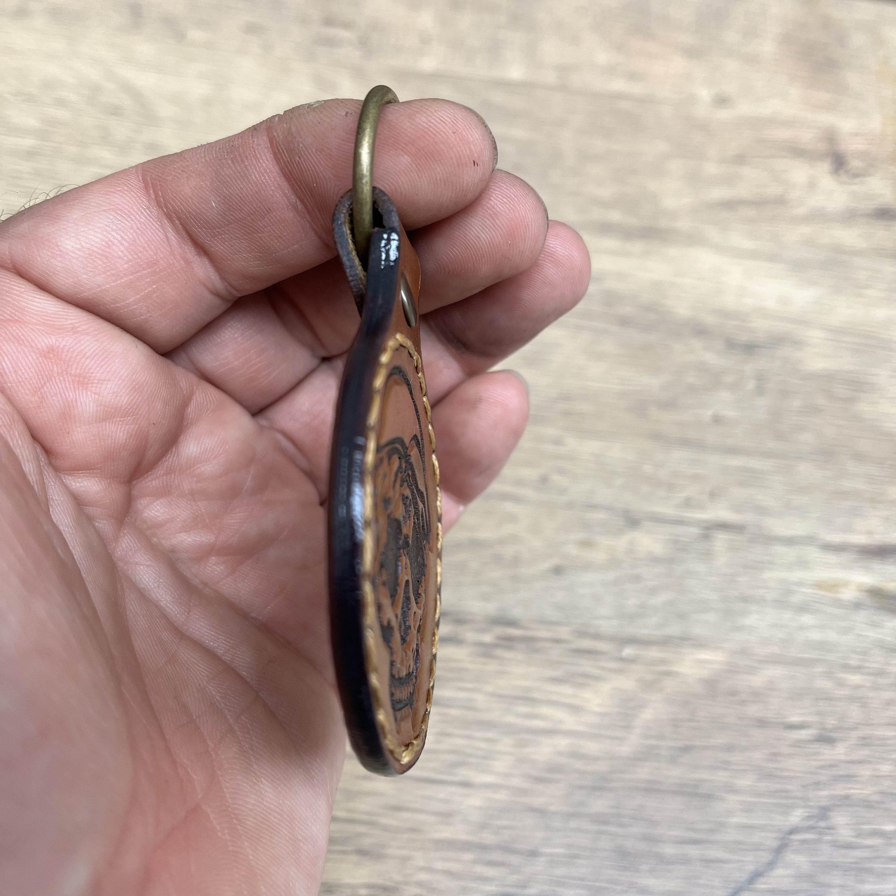 G59 Scull Keychains Are Handmade From Vegetable Tanned Genuine Leather ...