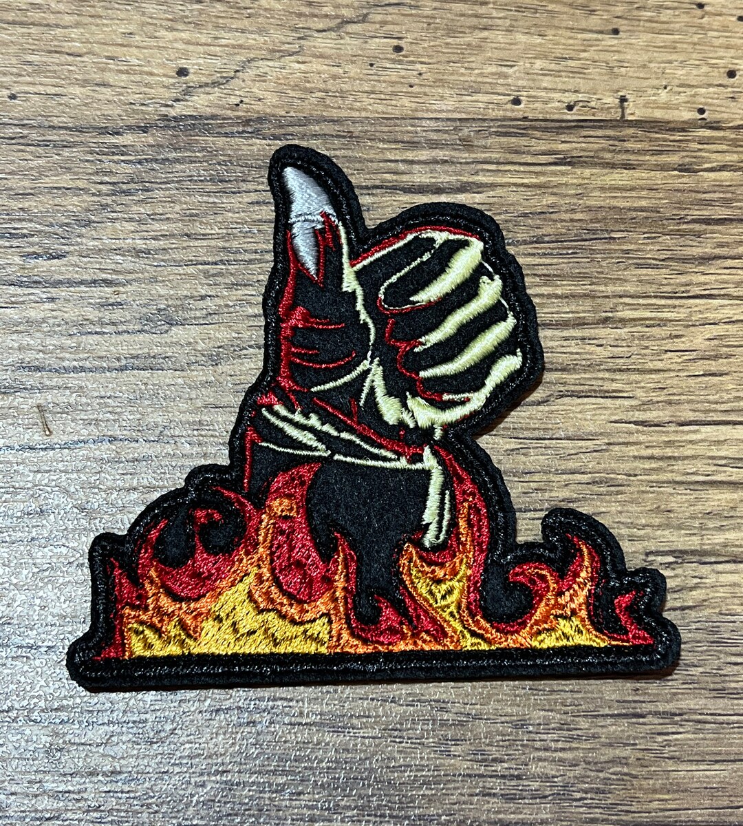 Thumbs up Pocket Patch Embroidered. Terminator - Etsy