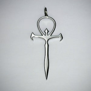 Vampire Cross Necklace Stainless Steel Pendant Vampire Ankh Symbol ...