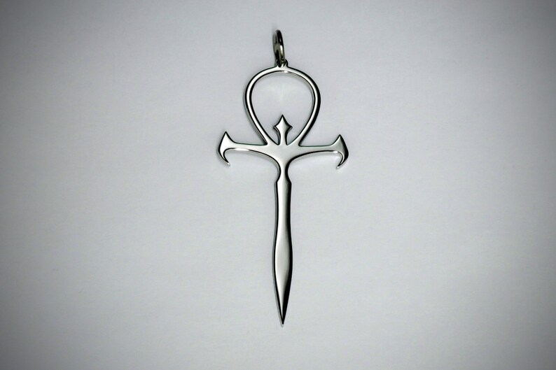 Vampire Cross Necklace Stainless Steel Pendant Vampire Ankh - Etsy