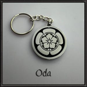 Japanese Kamon Samurai Crest Stainless Steel Keychain - Nobunaga Oda ...