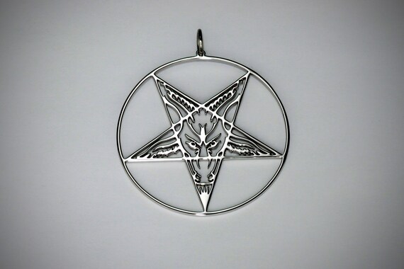 Sigil of Baphomet Necklace Stainless Steel Pendant Baphomet - Etsy