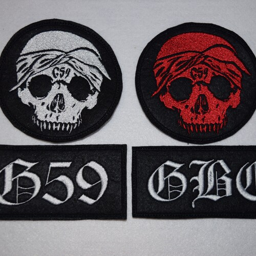 G59 Scull Patch Embroidered GREY59 G 59 Logo Symbol - Etsy