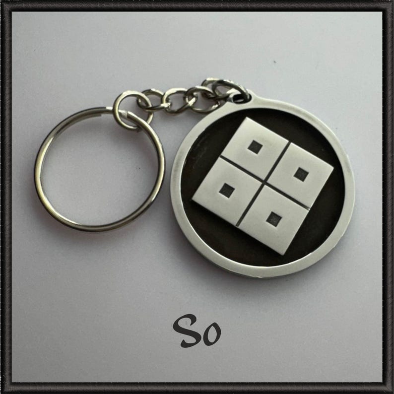 Japanese Kamon Samurai Crest Stainless Steel Keychain - Nobunaga Oda ...