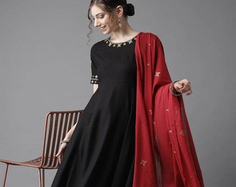 Black Indian Dress - Etsy