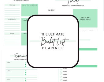 Bucket List Pages for the Potter Butler Journal Planner System - Etsy