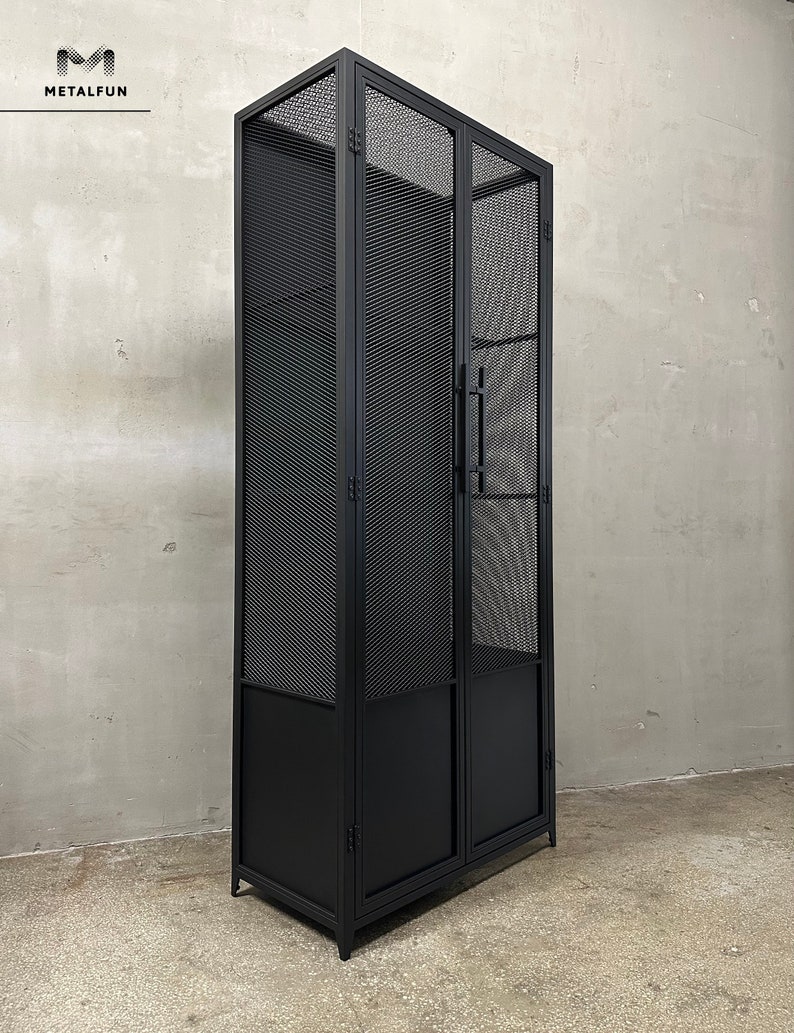 Elegant Showcase for the Living Room | Unique Metal Bookcase | METALFUN ...