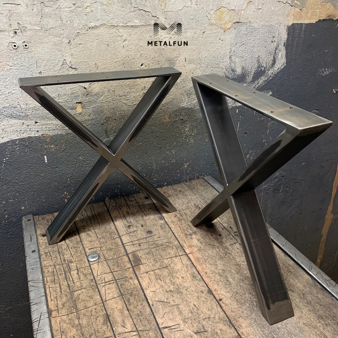 Bench Legs | Table Legs | Bench X SET (2) | Industrial LOFT Love Steel ...