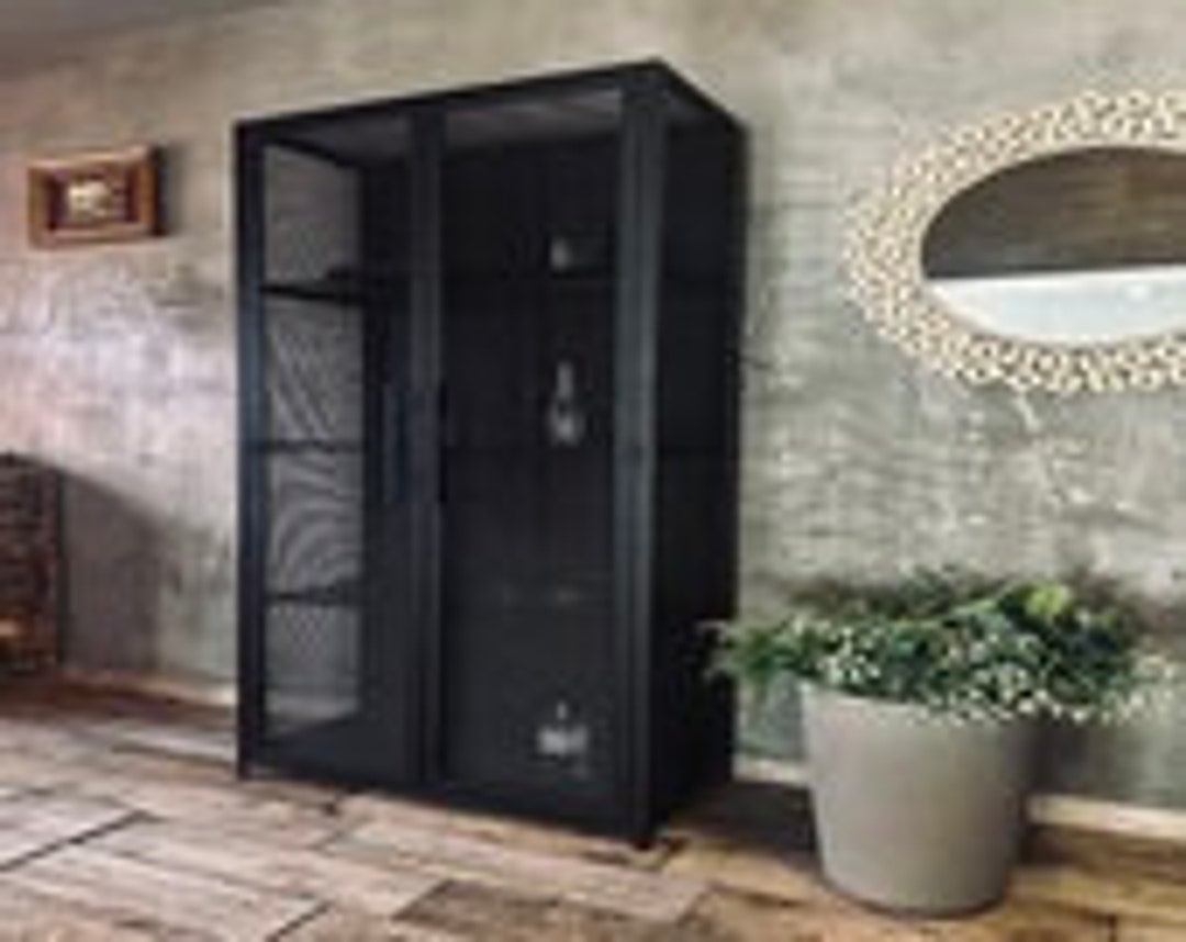 Elegant Showcase for the Living Room METALFUN Metal Showcase - Etsy