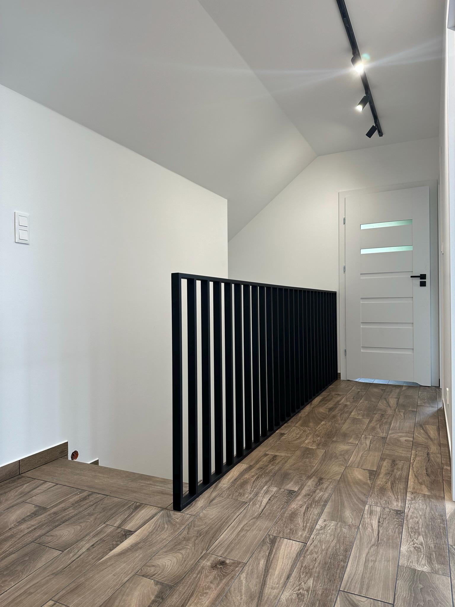 Custom Metal Railing – Modern Loft Stair Railing – Minimalist Indoor ...