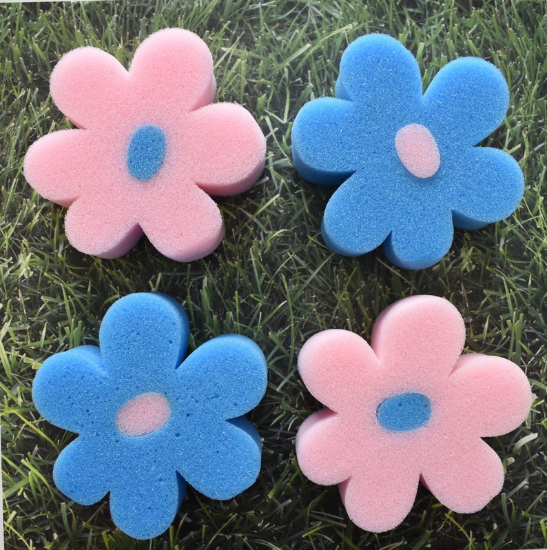 Flower Bath Sponges - Etsy