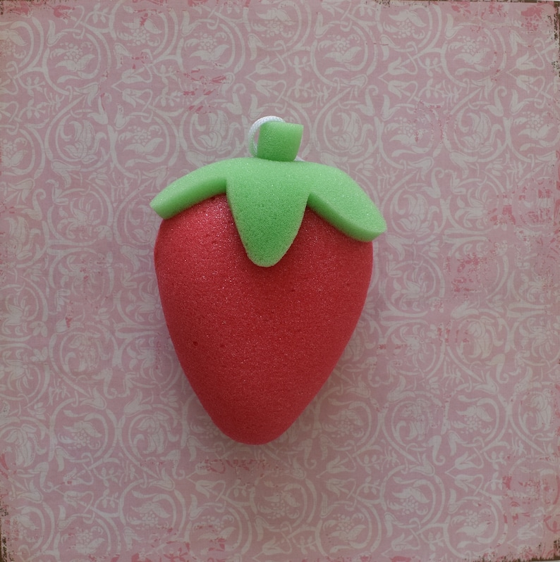 Strawberry Bath Sponges | Cute Fun Bathing Accessories | Eco-friendly ...