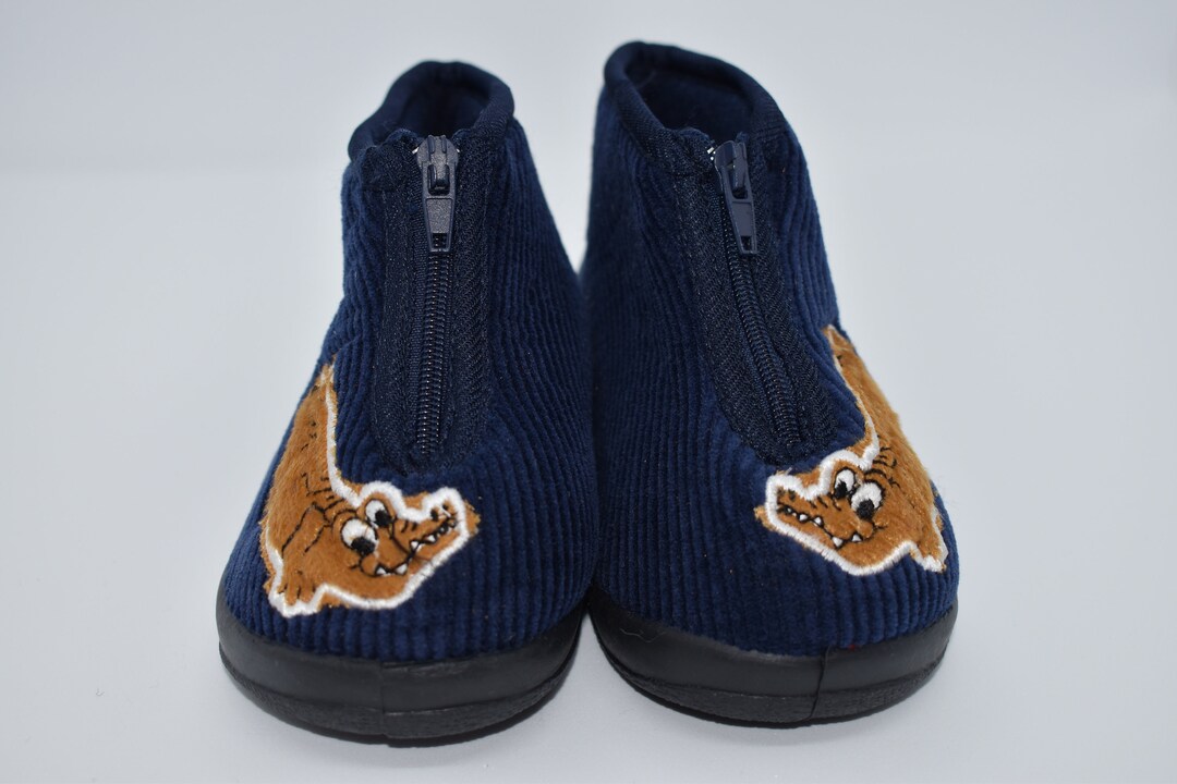 Blue Alligator Slippers - Etsy