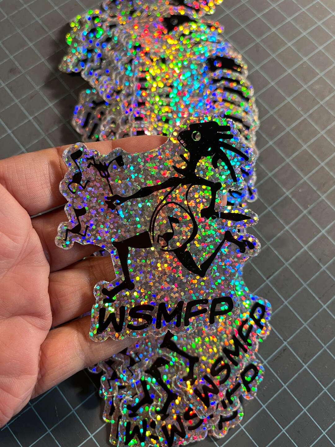 Widespread Panic Note Eater Glitter Sticker 3", WSMFP - Etsy