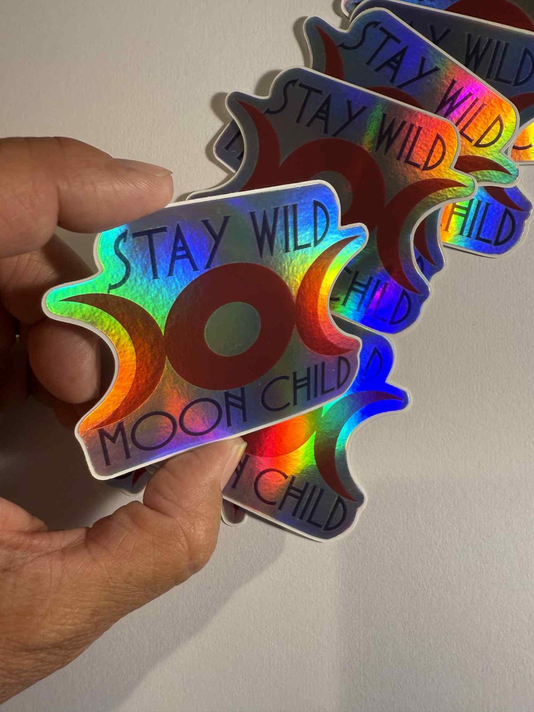 Stay Wild Moon Child, Phish Donut, Triple Moon, Holographic, Die Cut ...
