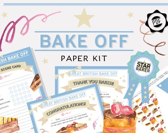 Bake off Judging Sheet - Etsy