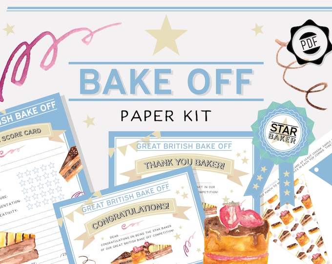 Printable Baking Contest Award Winner Certificate, First Place Winner ...