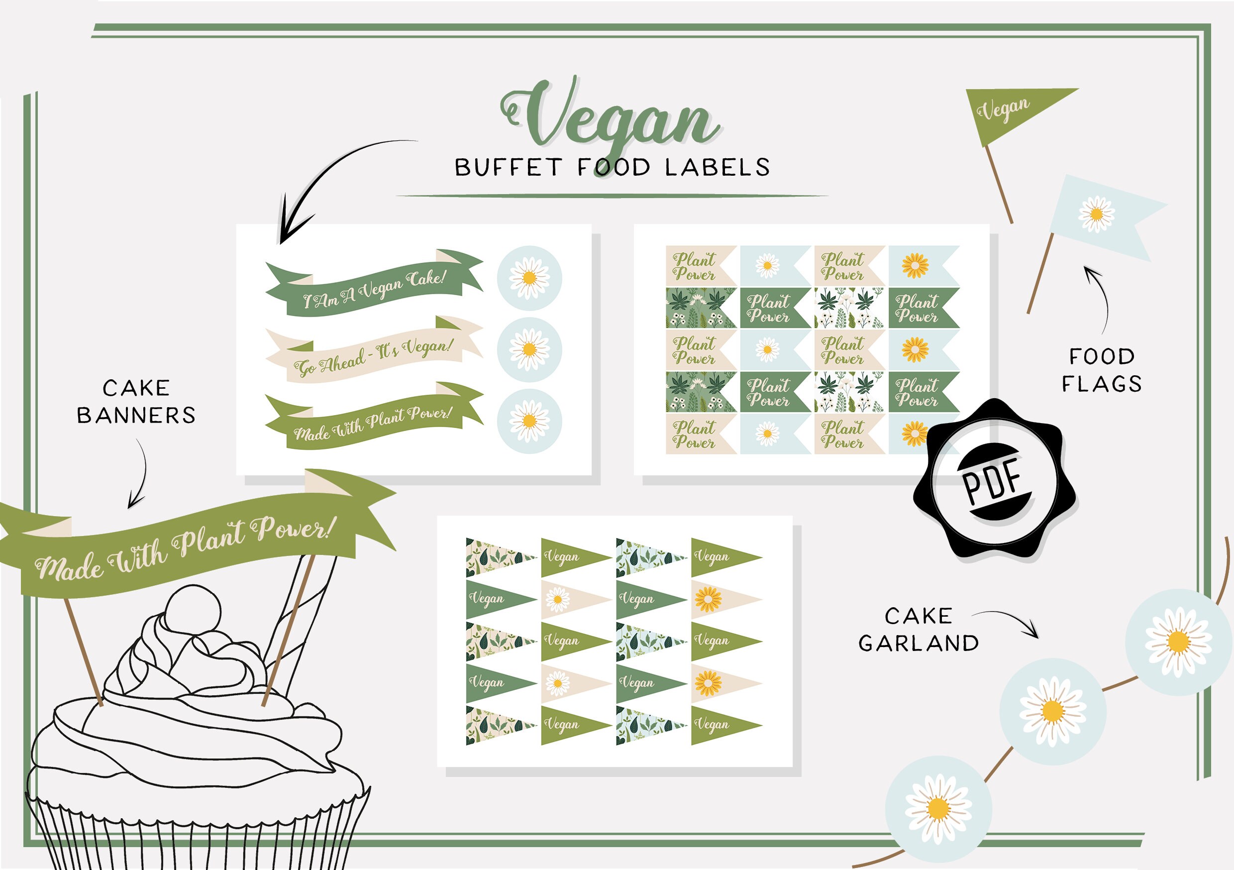 Vegan Food Labels PDF - Etsy
